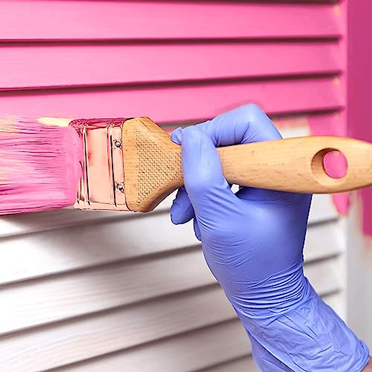 SwiftGrip Disposable Nitrile Exam Gloves, 3mil, XS, Box of 100, Violet Nitrile Gloves Disposable Latex Free for Medical, Cleaning, Cooking & Esthetician, Food-Safe, Powder-Free, Purple, Non-Sterile