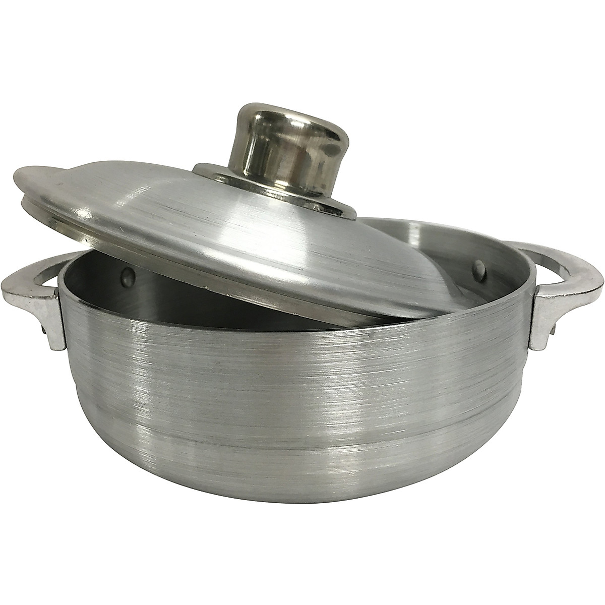 Wee's Beyond Heavy Gauge Caldero Dutch Oven with Aluminum Lid, 6.9 quart, Silver