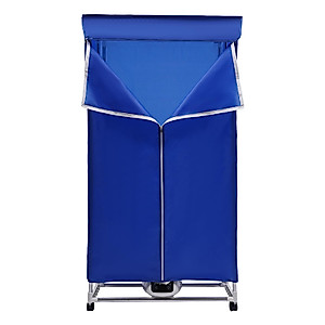 Foldable Clothes Dryer Portable Travel Mini 1200-1500W Dryer Machine, Touch Screen Dryer for Apartments, 5-layer Heating, 60/120/180/240min Drying,30kg/66lbs Load Capacity