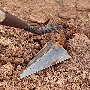 Hardened Garden Swoe Hoe Head Only Forging Process Durable Traditional for Backyard Planting Farming Gardening Loosening