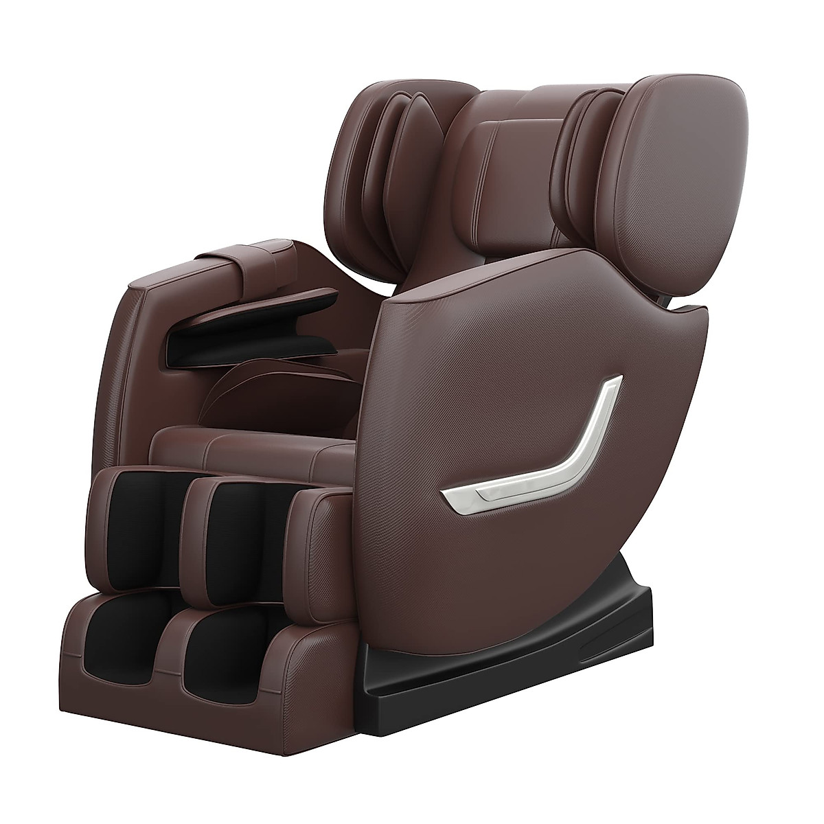 SMAGREHO 2024 New Massage Chair, Zero Gravity and Full Body Airbags Massage, 6 Auto Modes, 8 Fixed-Point Massage Rollers and Waist Heating (Brown)
