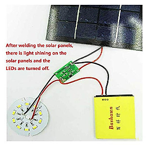 Acxico 3Pcs Solar Charge Controller Board Lithium Battery Charging Controller Auto ON/OFF Light Control Switch For DIY Street Lights Garden Lights