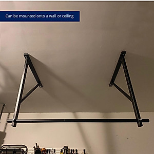 Titan Fitness Ceiling Wall-Mount Pull-Up Bar, Chin Up Bar, Rated 500 LB, Gym Workout Fitness Pro Mount