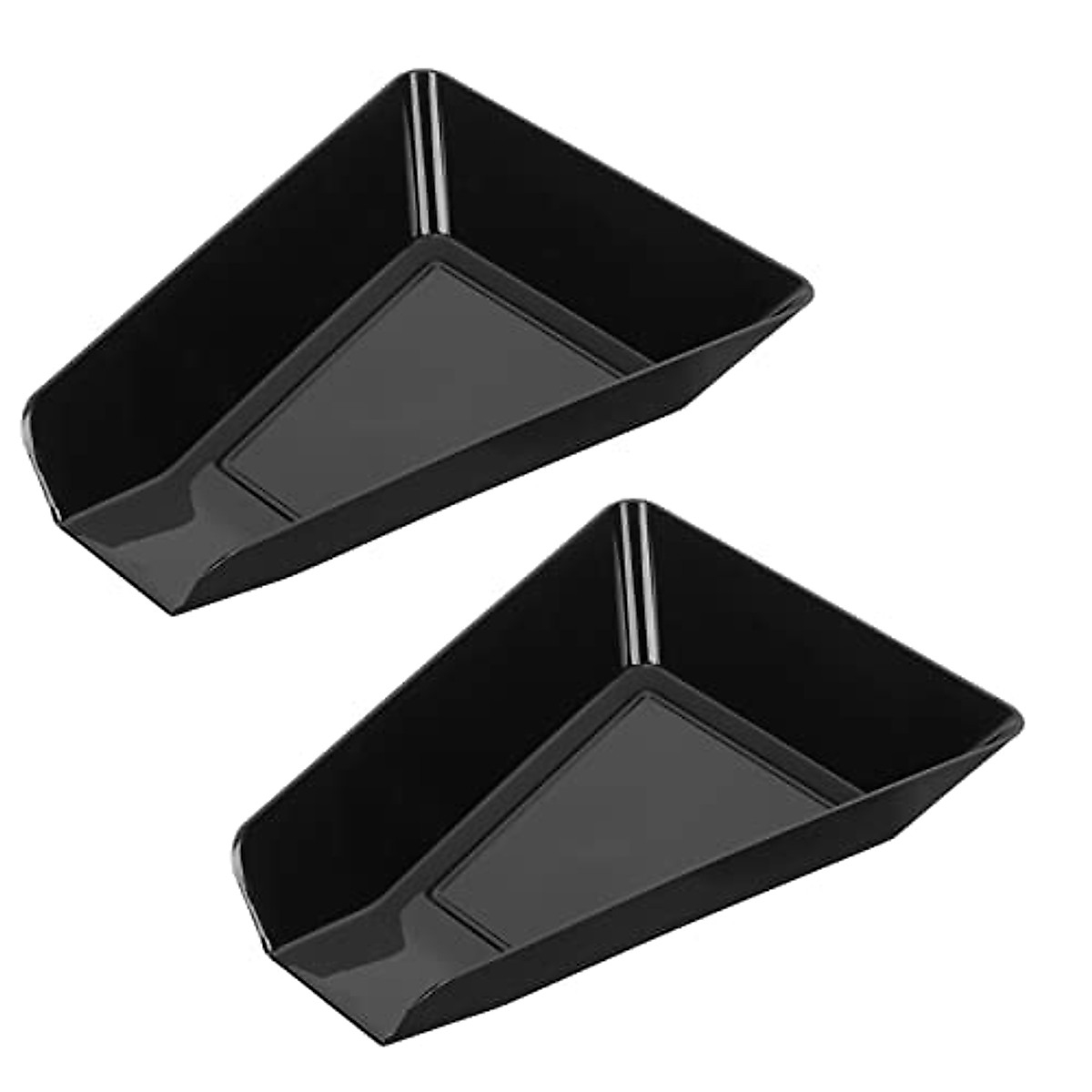 Cabilock 2 PCS Coffee Beans Tray Cupping Sample Tray Plastics Serving Tray for Scooping Weighing Baking Cooking Coffee Bean