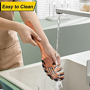 Best Wooden Pasta Spoon Spaghetti Fork 12.5 Inch Long Hand Pasta Serving Utensils Acacia Wood Spaghetti Server Spoon Pasta Forks Spaghetti Ladle Pasta Spatula Tool Noodle Spoon