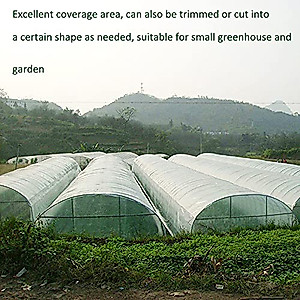 EWONICE Farm Clear Greenhouse Plastic Film Sheeting Cover, 6 mil UV Resistant Polyethylene Film, Hoop House Garden Green House Plant Cover Sheeting (6.5 ft x 19.7 ft)