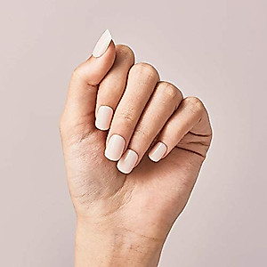 KISS imPRESS Color Press-On Manicure, Gel Nail Kit, PureFit Technology, Short Length, “Point Pink”, Polish-Free Solid Color Mani, Includes Prep Pad, Mini File, Cuticle Stick, and 30 Fake Nails