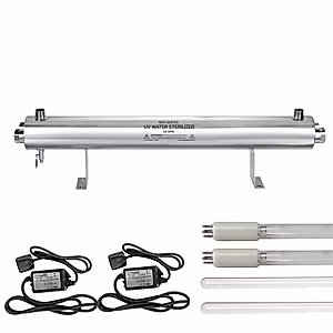 UV 110W (24GPM), Lamp Shelf Support, UV (T5), Input Voltage 110V, 1" Inlet/Outlet, Light and Audio Alarm Ballast