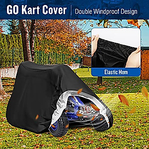 Jungda Go Kart Cover,Waterproof Pedal Go Cart Car Cover,Gokart Accessories - 42" L x 25" W x 25" H