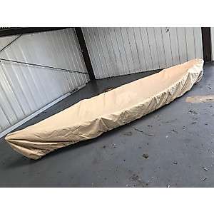 11' 12' Canoe/Kayak Cover by Cypress Rowe Outfitters / 16 oz Canvas for Indoor or Outdoor Storage, Complete Protection