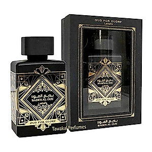 Bade'e Al Oud for Glory EDP - Eau de Parfum 100ML (3.4oz) | Oriental Alchemy | Niche Scent that Opens with Spicy Notes Over Base Notes of Agarwood and Patchouli | by Lattafa Perfumes (Bade'e Al Oud for Glory)