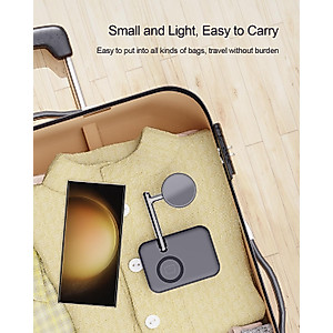 MAKAQI 2 in 1 Charger Stand for Samsung Watch and Earbuds, Foldable Charging Dock Compatible With Galaxy Watch 7/6 Classic/5/5 Pro/5 Classic/4/3/Active 2/1 & Galaxy Buds 2/2Pro/Live