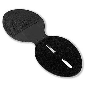 Police Badge Holder, Made of Cowhide, Universal, Black, Law Enforcement Badge Holder, Metal Clip and Chain Included (Police Badge Holder)