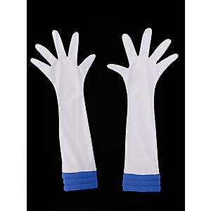 OURCOSPLAY Women's Mercury Mizuno Ami Battle Cosplay Costume Dress 6 Pcs Set (Women XS)