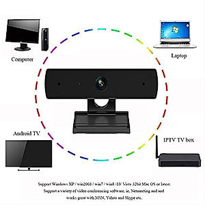 Webcam 1080p, Hdweb Camera with Built-in Hd Microphone 1920 X 1080p USB Plug and Play Web Cam,USB Video Camera Hd Webcam