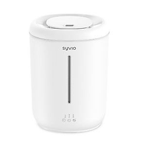 Syvio Humidifiers for Bedroom Large Room, Easy to Clean Humidifier Ultrasonic & Essential Oil Diffuser, Room Humidifier for Bedroom Baby Plant Cool Mist, Top Fill, Quiet, 360° Nozzle, Auto Off, 2.8L