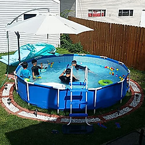 Lovinouse 12FT x 30 Inch Above Ground Swimming Pool, Metal Frame Swim Pools for Yard, Outdoor Summer Fun (12ft x 30 inch)