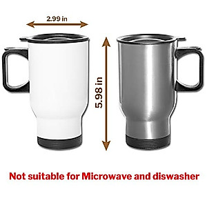 Shirt Luv Funny Postal Service Mail Carrier Gifts Travel Mug Appreciation 14 oz Mug For Men Women Silver