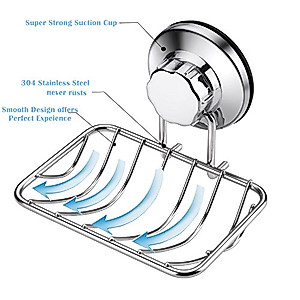 iPEGTOP Suction Shower Caddy and Soap Dish