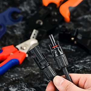 IWISS iCrimp Solar PV Cable Crimping Tool Kit for 2.5/4/6mm² with Stripper,Cutter, Solar Spanner and Solar Connectors