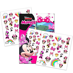 Disney Tattoos Party Favor Set for Girls - 150 Temporary Tattoos Featuring Minnie Mouse, Disney Princess and Frozen with Stickers and Door Hanger (6 Tattoo Sheets)