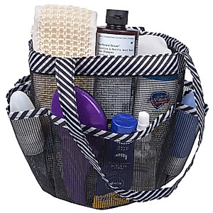 Attmu Mesh Shower Caddy Portable, Quick Dry Hanging Shower Tote Bag for College Dorm Room Essentials, Large Capacity Shower Caddy Dorm for Bathroom