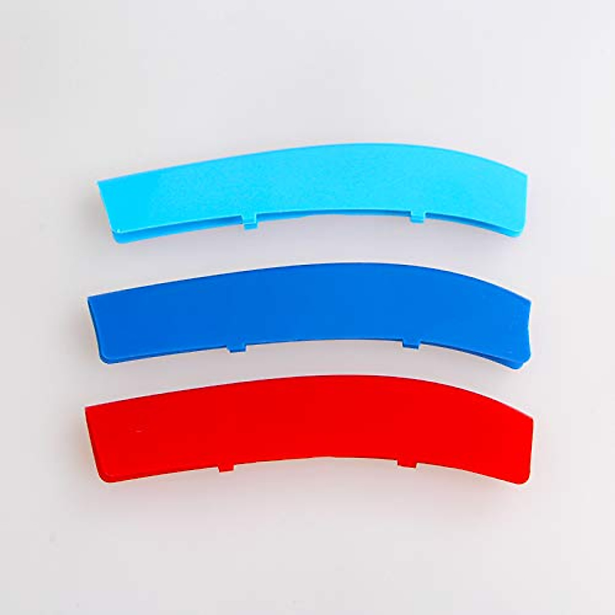 TOPGRIL M-Colored Stripe Grille Insert Trims M Sport Grille Insert Trim Strips For 2011-2013 BMW F10 F11 5 Series 528i 535i 550i Kidney Grills (12 Beams ONLY,Not For 10-Beam)