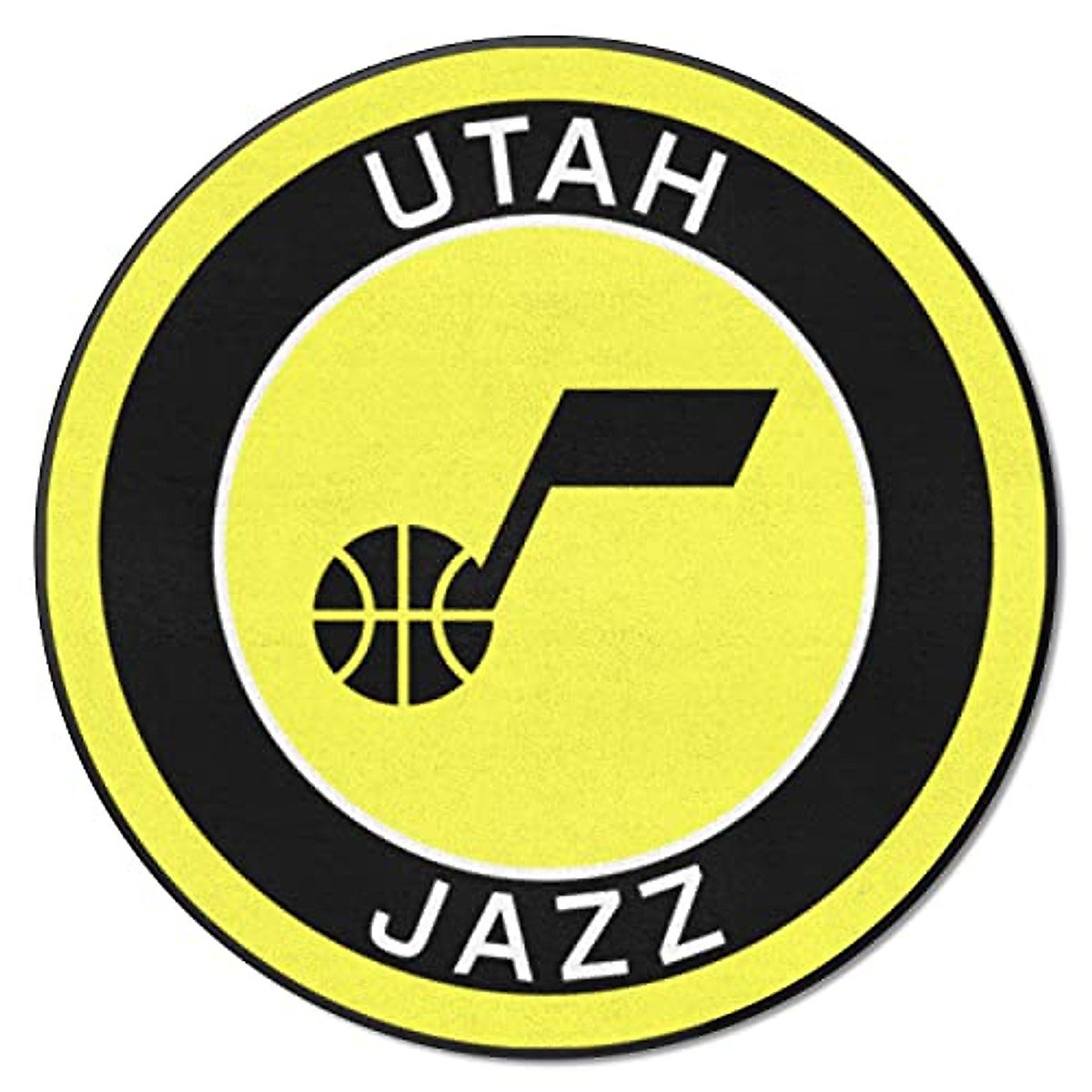 FANMATS 18854 NBA Utah Jazz Roundel Mat, Team Color, 27" Diameter