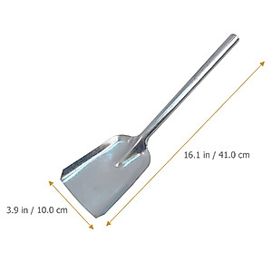 NUOBESTY Fireplace Ash Shovel 16 Inch Handle Coal Ash Shovel Cleaning Coal Shovel Hand Tools Gardening Shovel