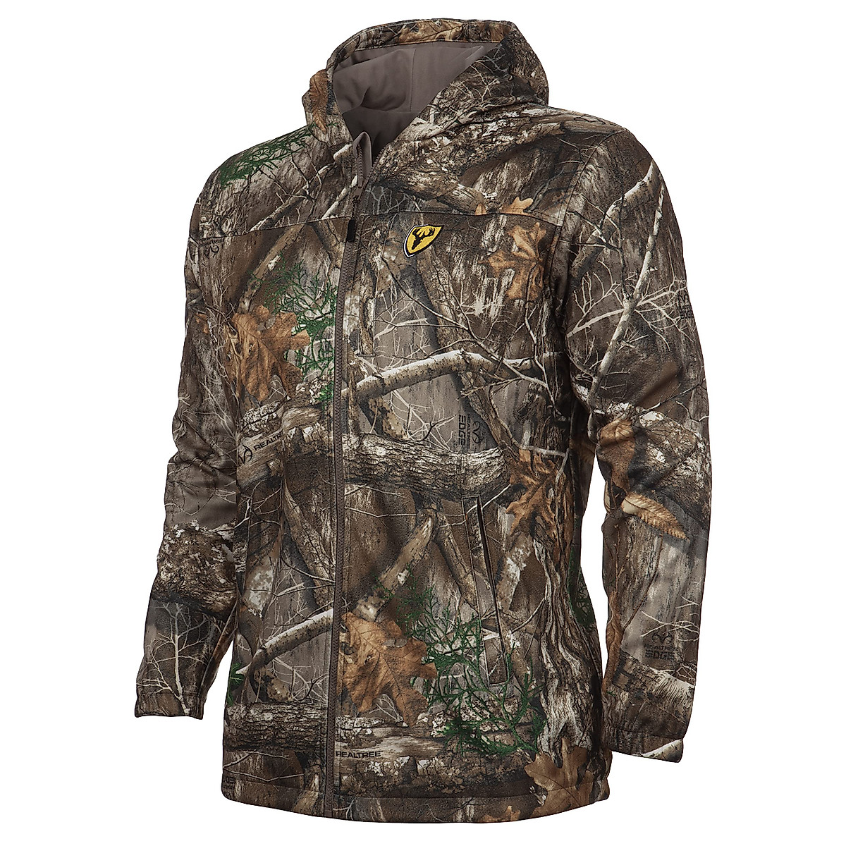 SCENTBLOCKER Scent Blocker Shield Series Wooltex Hooded Parka for Men, Camo Hunting Jacket (RT Edge, X-Large)