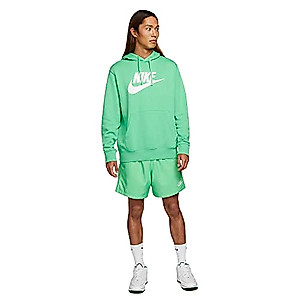 Nike Sportswear Club Fleece Men's Graphic Pullover Hoodie (Light Green Spark/Light Green Spark, Small)