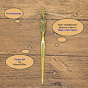 Potter Letter Opener Envelope Slitter Gifts for Men Women, Mail Opener Office Desk Accessories