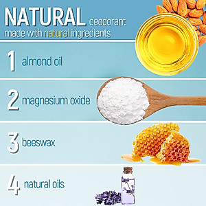 MAGSOL Natural Deodorant for Men & Women - Perfect for Ultra Sensitive Skin, Aluminum Free Deodorant for Men, Aluminum Free Deodorant for Women, Baking Soda Free (Sandalwood)