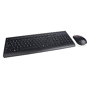 Lenovo L24i-30-2022 - Everyday Monitor - 23.8 Inch FHD - 75 Hz - AMD Freesync & 510 Wireless Keyboard & Mouse Combo, 2.4 GHz Nano USB Receiver, Full Size, Island Key Design