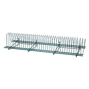 FSE Quantum SG-TDR461410P Store Grid Tray Drying Rack, 46-1/2"W x 14"D x 11-1/4"H, Green epoxy Finish, NSF