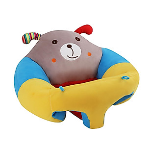 vocheer Sit Me Up Floor Seat for Baby Chair for Sitting Up Support Seat Sofa Plush Animal Shaped Baby Learning to Sit Chair for 3-24 Months,PP Cotton Full Filling(Puppy)