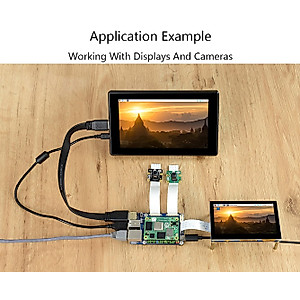 for Raspberry Pi Compute Module 4,Mini Base Board (A) with Standard CM4 Socket and Raspberry Pi 40PIN GPIO Header Onboard Multiple Connectors CSI/DSI/FAN/HDMI/USB/RJ45, etc.