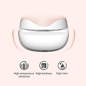 POTATO Glass Baby Bottles for Newborn Babies, Anti Colic Breastfeeding Bottle with Wide Neck, Slow Flow, 2pack, 2.5oz, Pink