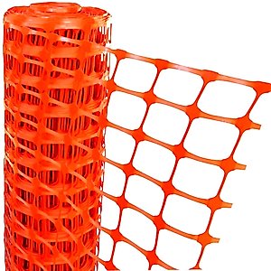 Electriduct Plastic Construction Fencing 250 Feet Orange Netting Barrier Safety Mesh Snow Fence Roll