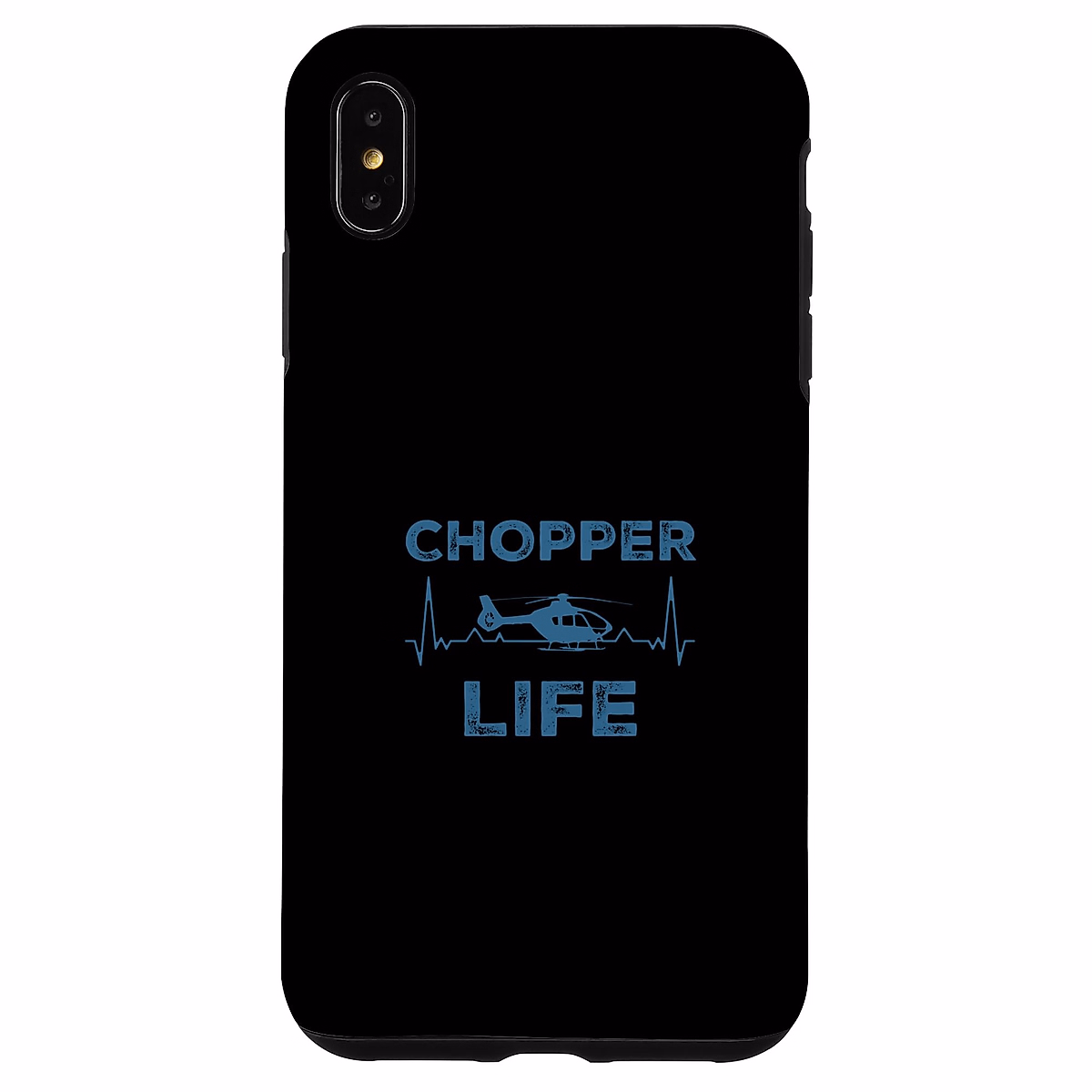 iPhone XS Max Helicopter Pilot Aviation Chopper Life Men Funny Heli Pilot Case