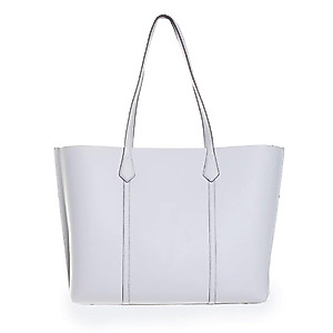 Tory Burch Women's New Ivory Triple Compartment Perry Leather Tote Handbag