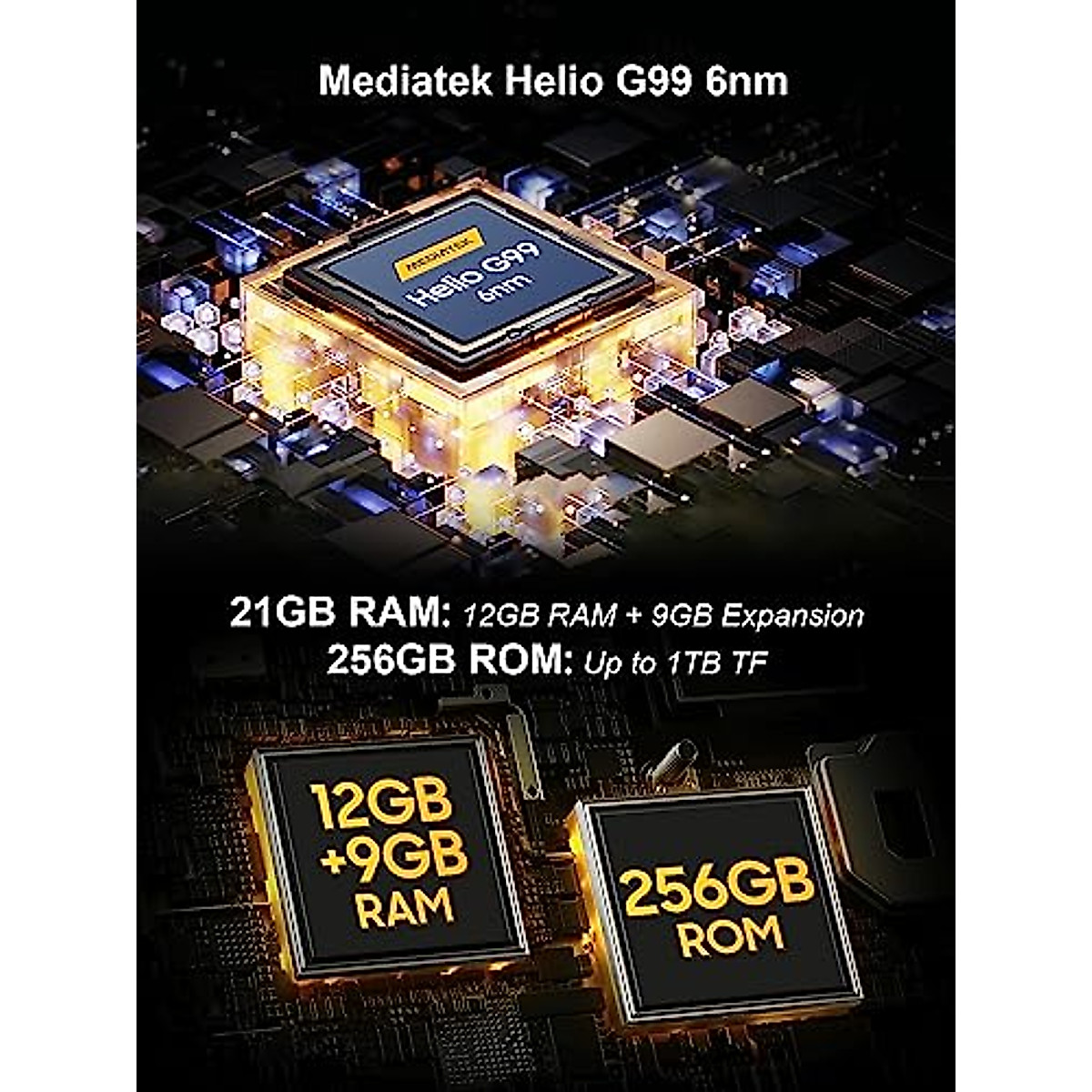 Blackview Rugged Smartphone(2023), BV9300 Laser Rangefinder Version, 21GB+256GB/1TB,15080mAh Battery/33W, Waterproof Phone, 6.7" FHD+ 120Hz, 50MP+32MP, Android 12 Rugged Cell Phone, FPR/FACE ID/NFC