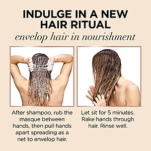 L'Oreal Paris EverPure Sulfate Free Simply Clean Elastic Fiber Masque, Hydrating 5 Minute Deep Conditioning Hair Mask for Dry Damaged Hair, 12 Fl Oz