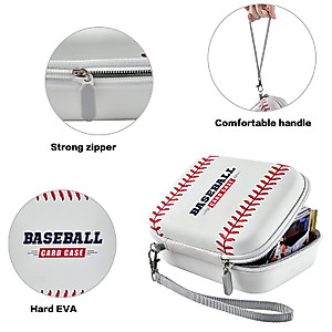 ANKHOH Baseball Football Card Holder Case Compatible with Topps 2021 Baseball Cards Packs, Sports Cards Protectors Storage Box, 400+ Trading Cards Display Binder for PM/MTG/C.A.H and More Collection