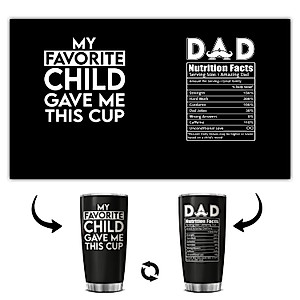 FROOBLEQUIRK 20 Oz Stainless Steel Tumbler for Dad – Funny Birthday Gift from Daughter or Son, Christmas & Father's Day