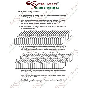 Essential Depot Drying Tray Stackable - This Tray can Hold up to 40lbs of Products - Made in The U.S.A. - Food Grade