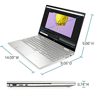 HP Envy 15.6" Full HD 2-in-1 Touch x360 Laptop, Intel Core i5-1135G7 Processor, 8GB DDR4, 512GB SSD, 802.11ac, Bluetooth 5, HDMI, Windows 10, W/Valinor Accessories