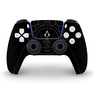 Head Case Designs Officially Licensed Assassin's Creed Crests Legacy Logo Vinyl Faceplate Sticker Gaming Skin Decal Compatible with Sony Playstation 5 PS5 Digital Console and DualSense Controller