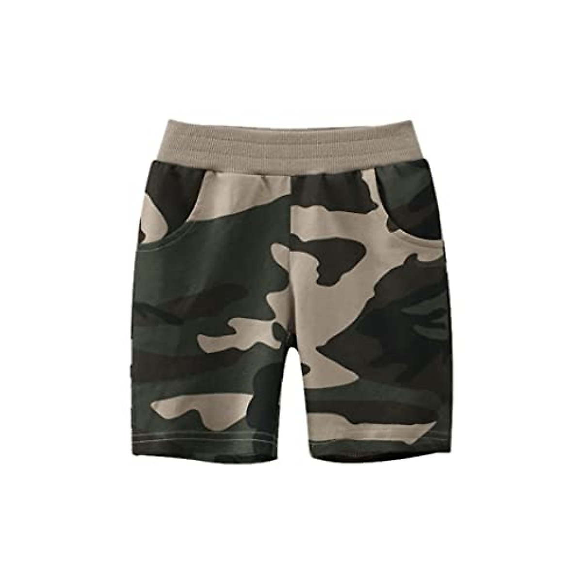 HDLEXD Toddler Boys Kids Summer Camo Knee Length Sport Jogger Bottoms Shorts Casual Active Harem Pants Khaki 3T