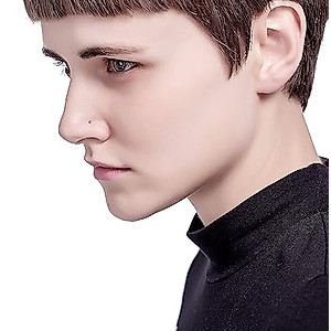 Jstyle 60Pcs L Nose Piercing Studs Jewelry for Women Stainless Steel Body Ear Piercing 22G 1.5mm 2mm 2.5mm